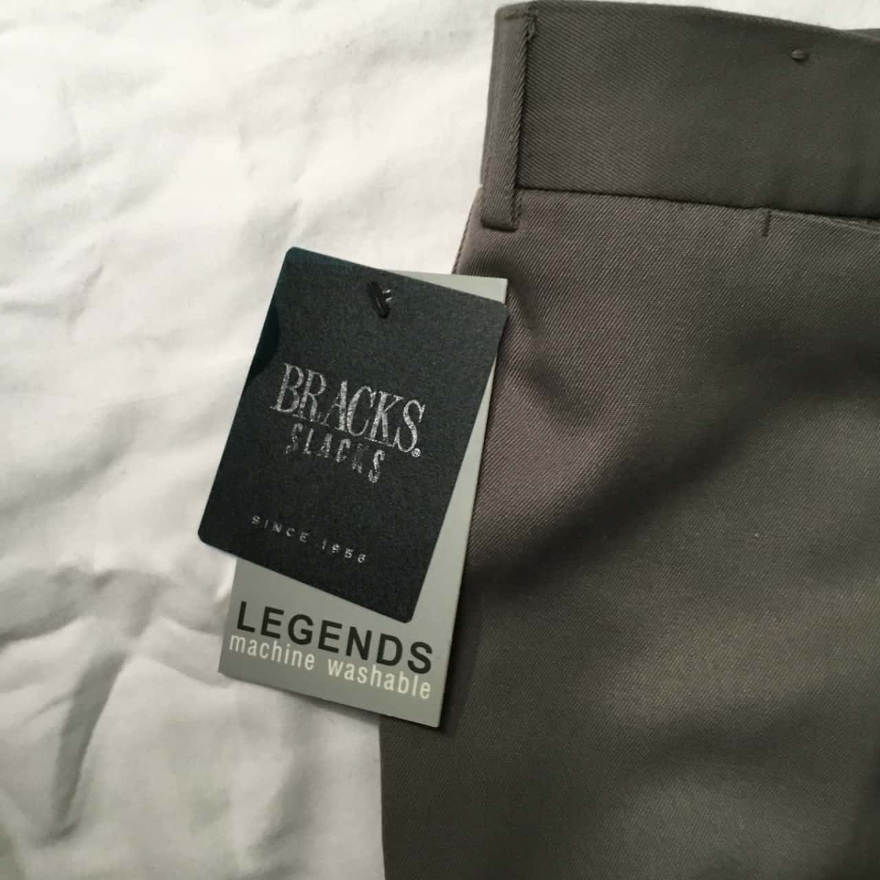 Bracks Slacks Mens Size 87s XS Brown Pants - BNWT - RRP$59.95 (s)