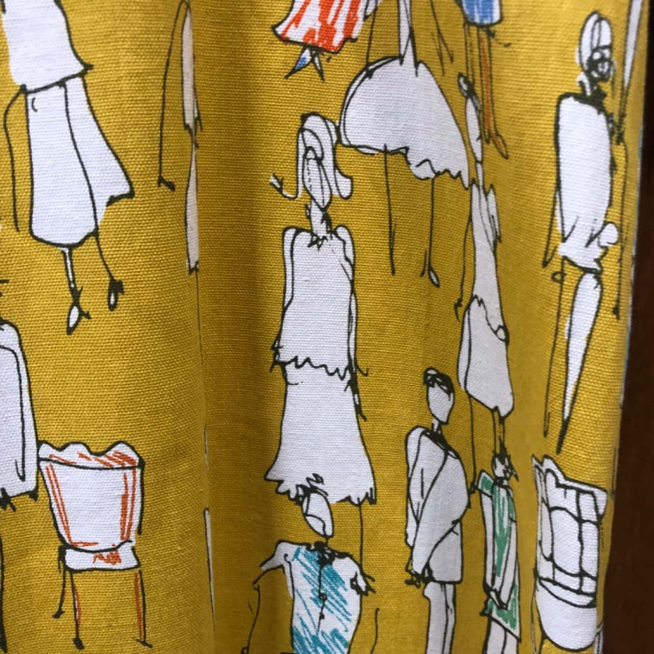 Hello. Gorgeous! Mustard People Print Dress Size 8-10(s)