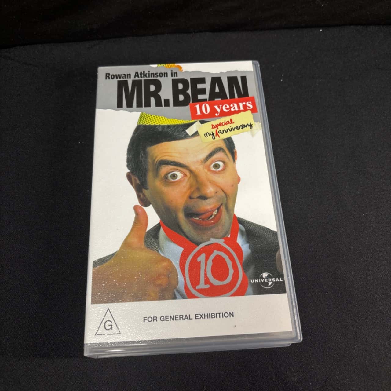 Set of three Rowan Atkinson in Mr Bean 10 years VHS