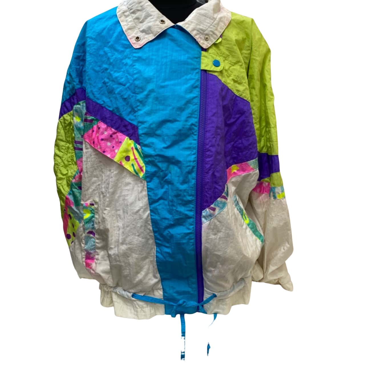 Genuine 80’s Jacket Size 22 Multicoloured / White (s)