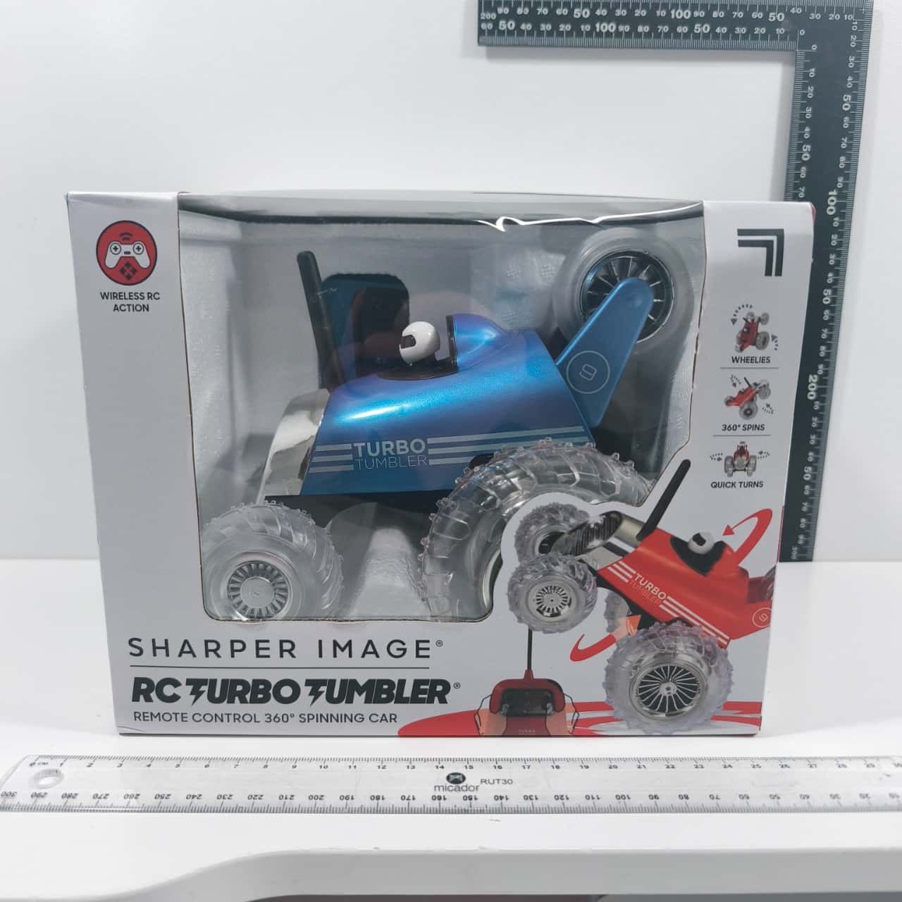 Sharper Image RC Turbo Tumbler Remote Control 360 Spinning Car Toy ...