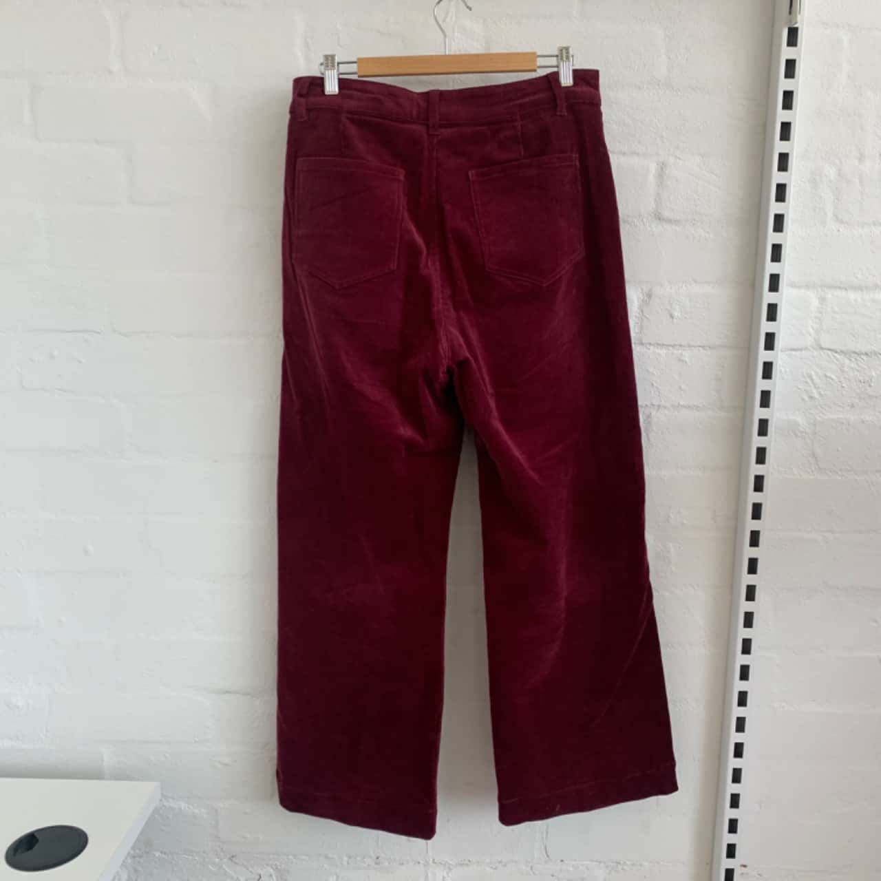 Princess Highway Size 12 Maroon Straight Leg Cords (s)