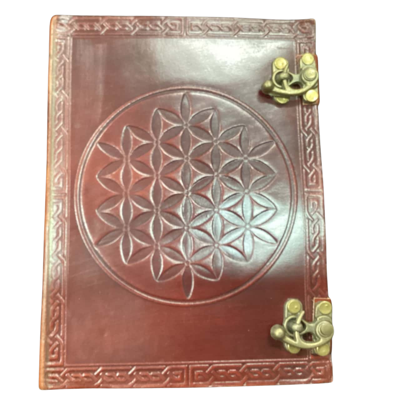Leather Journal Handmade Paper with Brass Clasps (s)