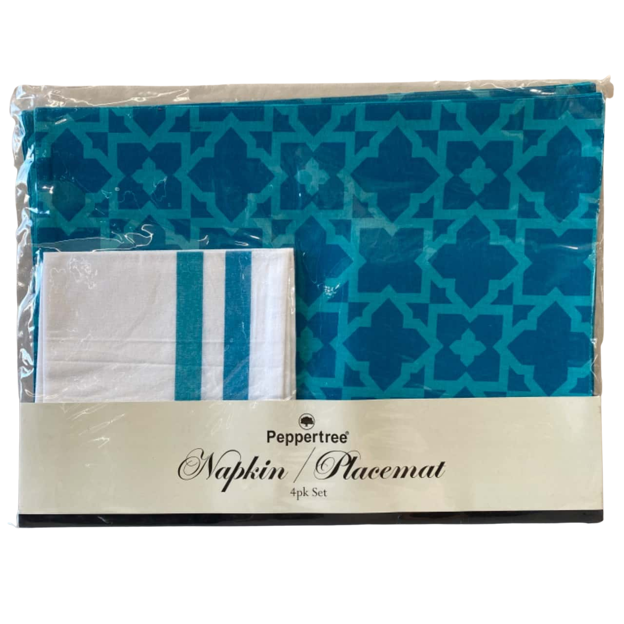 Peppertree Placemat And Napkin 4 Place Set - New In Package(s)