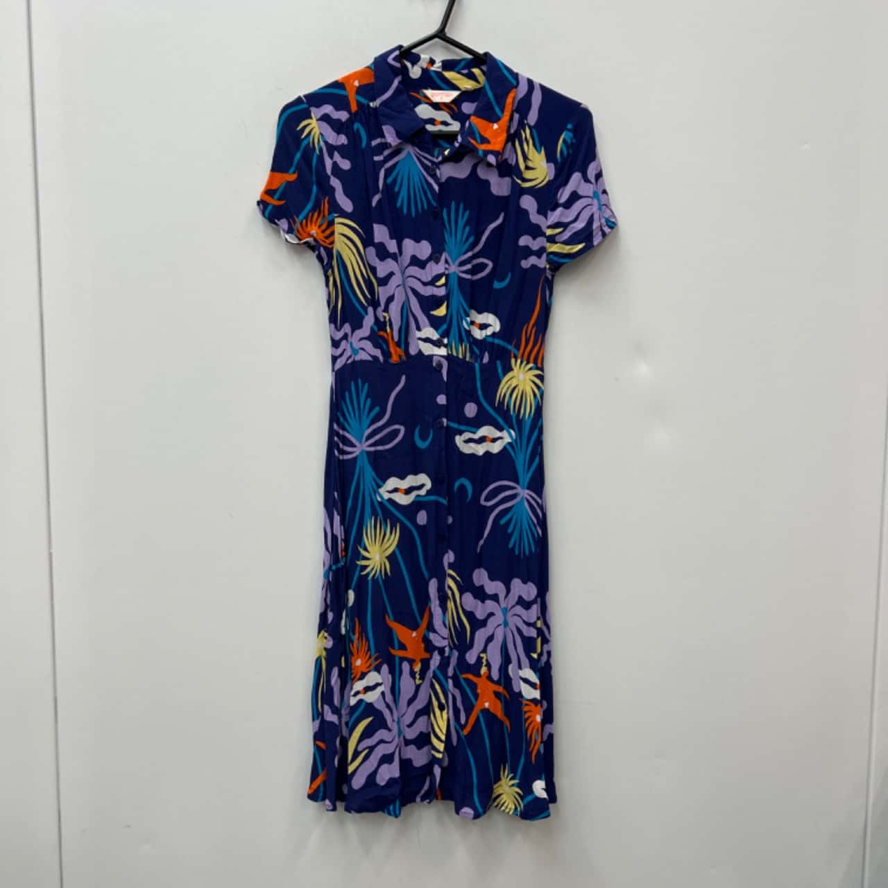 Gorman Size 8 Navy/Printed Shirt Dress (s) - Used Good | Salvos Stores