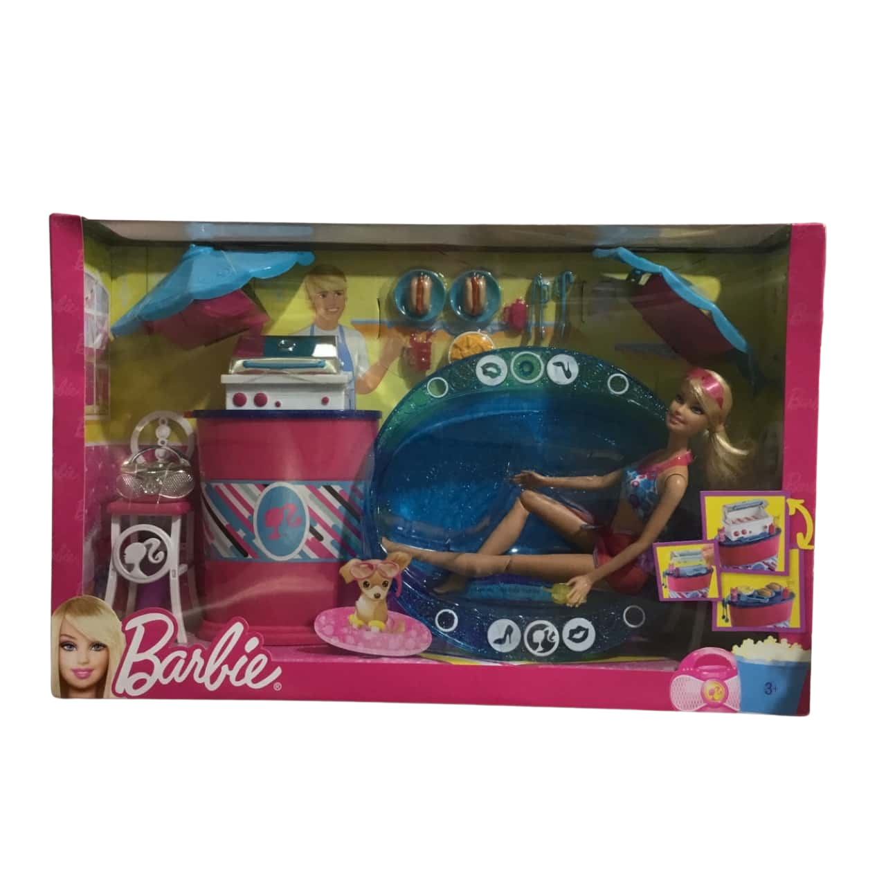 Barbie Grill To Chill Patio & Doll Set, Age-3+(s)