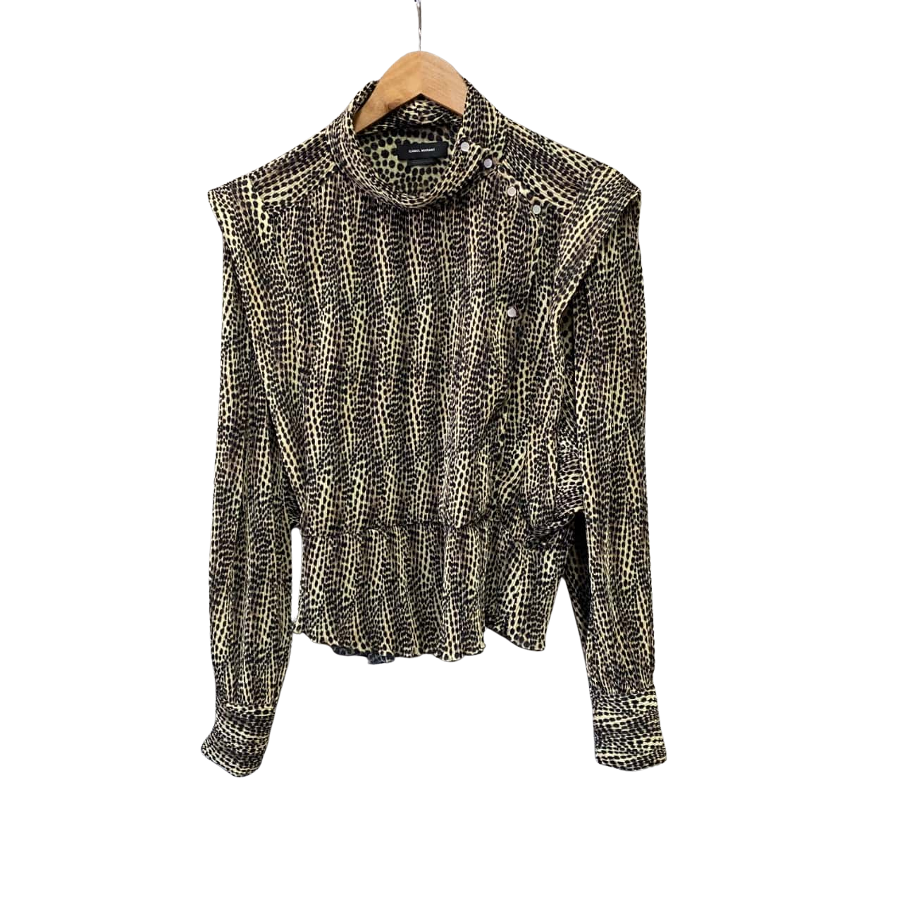 Isabel Marant Womens Size 40 Blouse Animal print / Black / Brown (s)