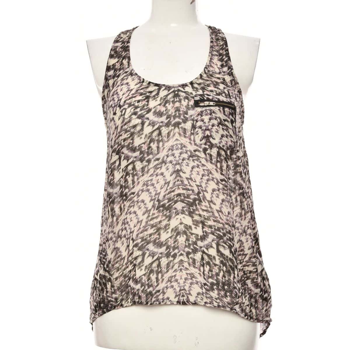 XXI Womens Size M Patterned Tank Top Purple/White