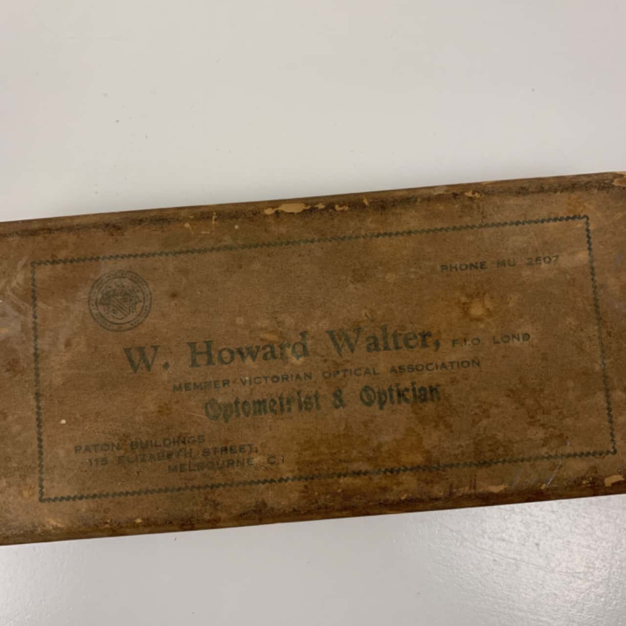 Vintage W Howard Walter Optometrist’s Cardboard Box - Optician ...