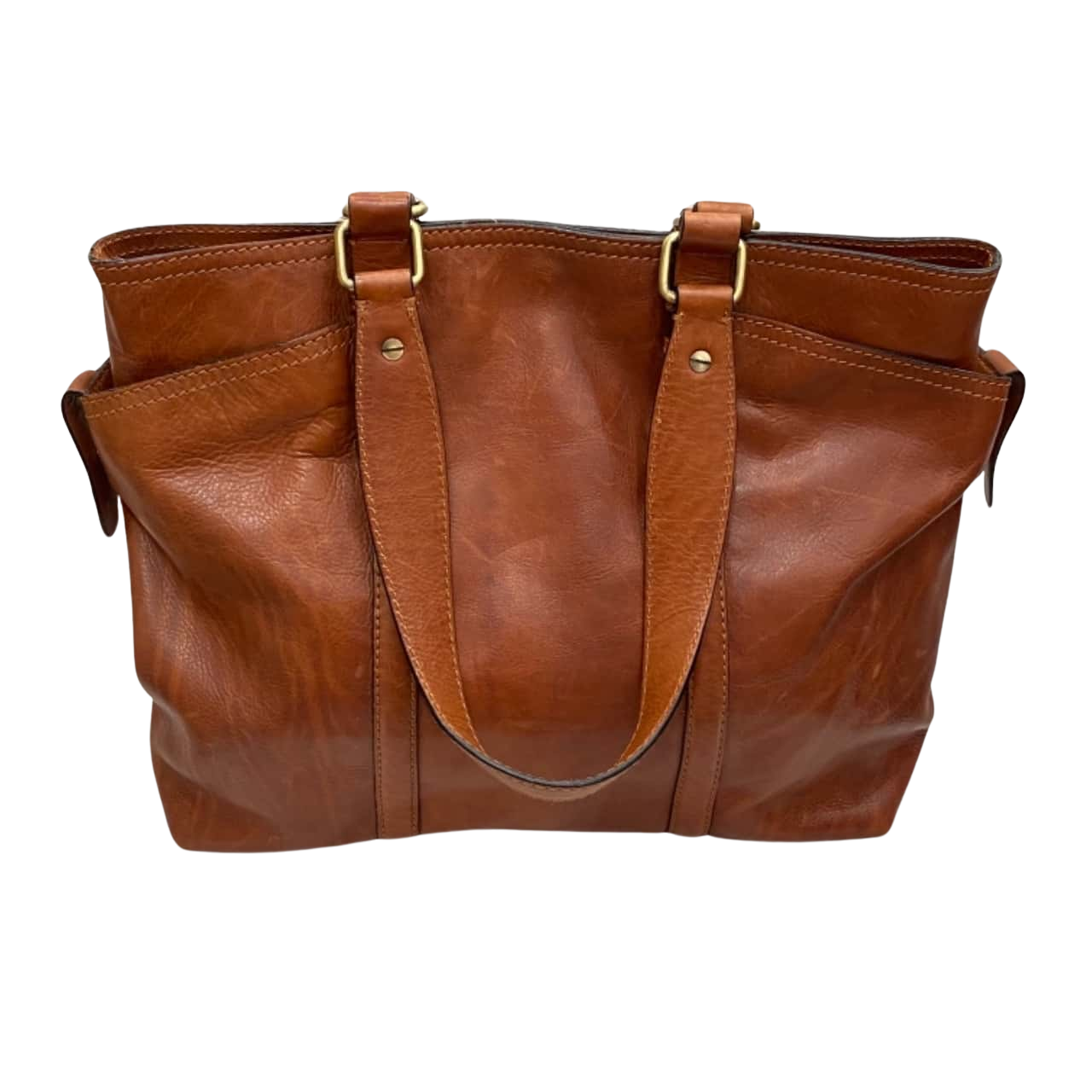 WOMENS COLORADO TAN LEATHER SHOULDER BAG TOTE HANDBAG Large Size
