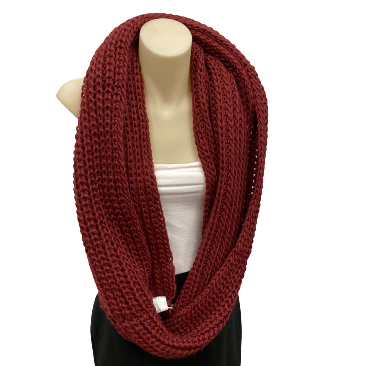 Kaiser Style- Infinity Snood Wine Scarf