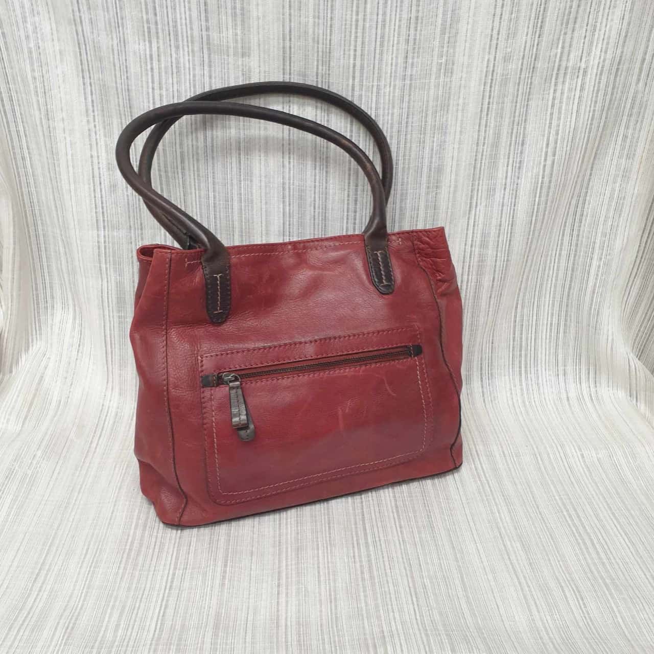 Colorado Elegant & Super Classy Burgundy Leather Three Compartment ...
