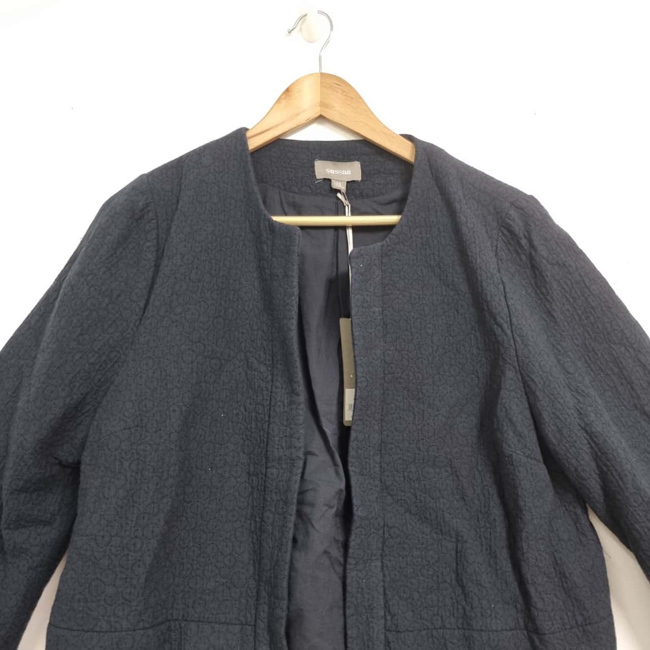 Sussan Womens Jacket Size 12 Dark Blue (BNWT$99.95)(s)
