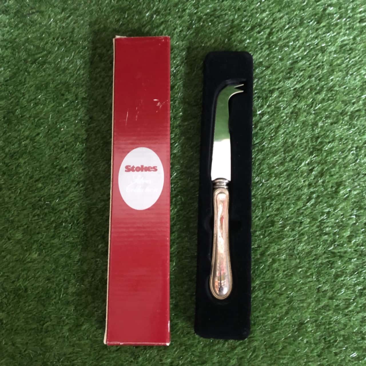 Vintage Stokes Silver Cheese Knife (Boxed)(s)