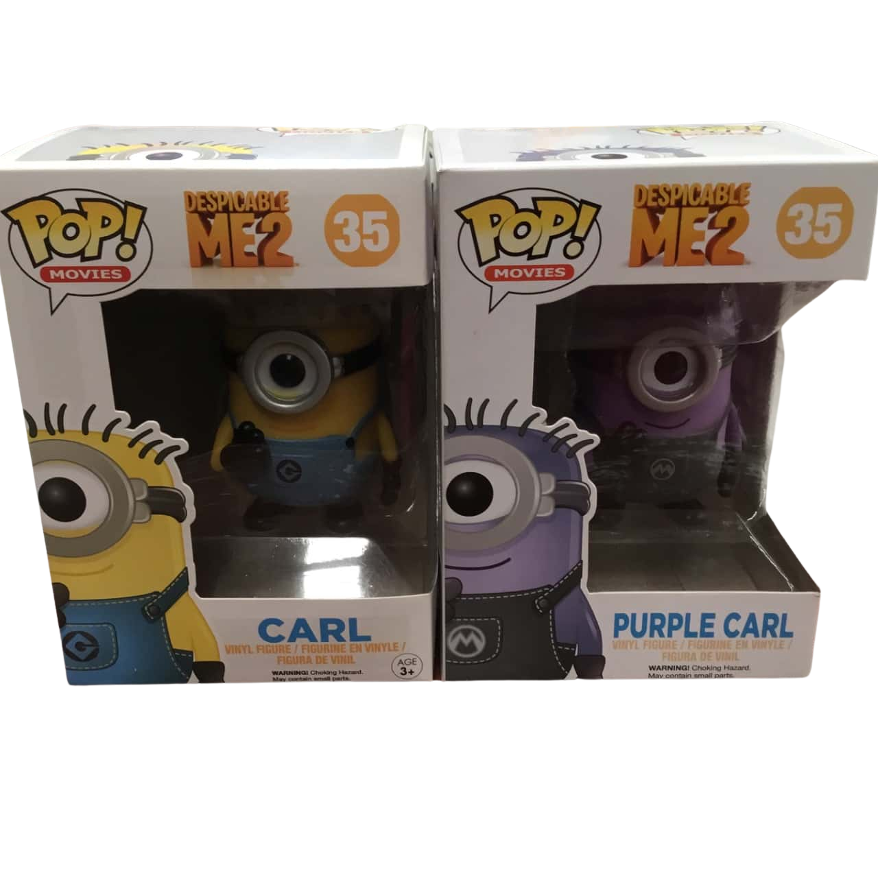 Funko Pop x 2 Despicable Me 2 Minions - 35 Carl & 35 Purple Carl (2014 ...
