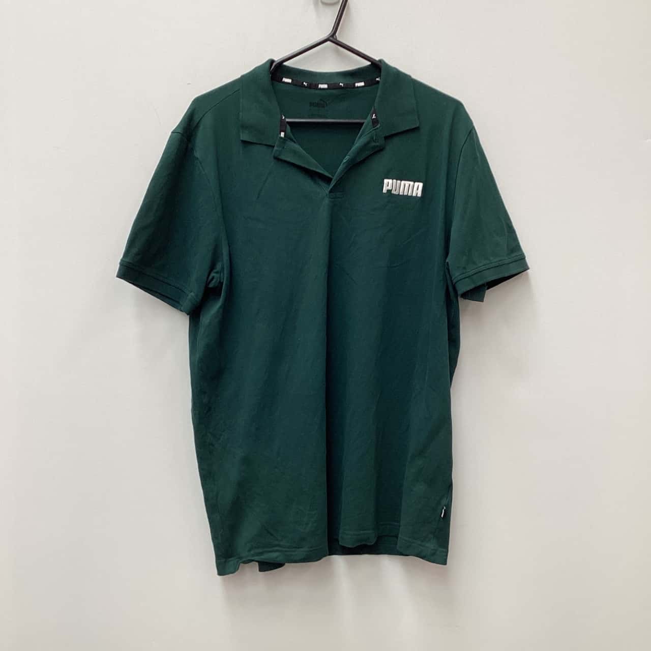 Puma Mens Size L Polos Green (s)