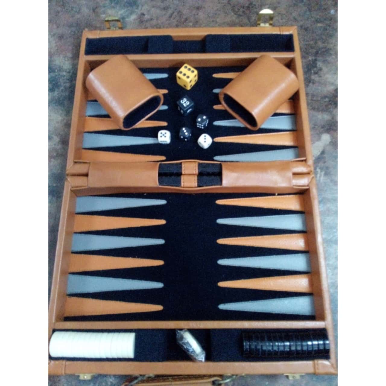 Vintage Pierre Cardin Backgammon Set in Carry Case(s)