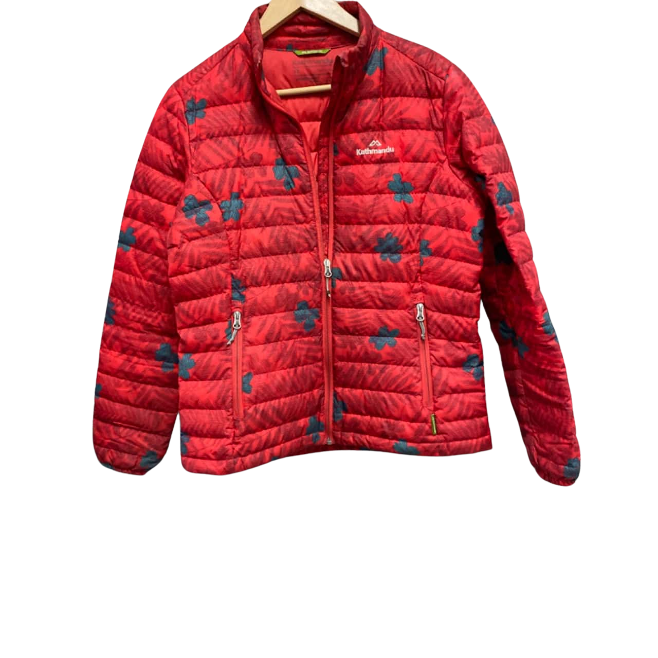 Kathmandu Womens Size 12 Puffer Jacket Red (s) - Used Fair | Salvos Stores