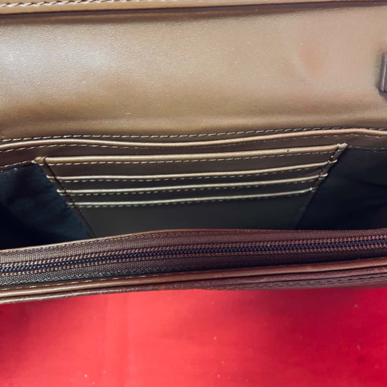 Marikai Womens Clutch / Cross Body Bag Brown PETA Approved (s)