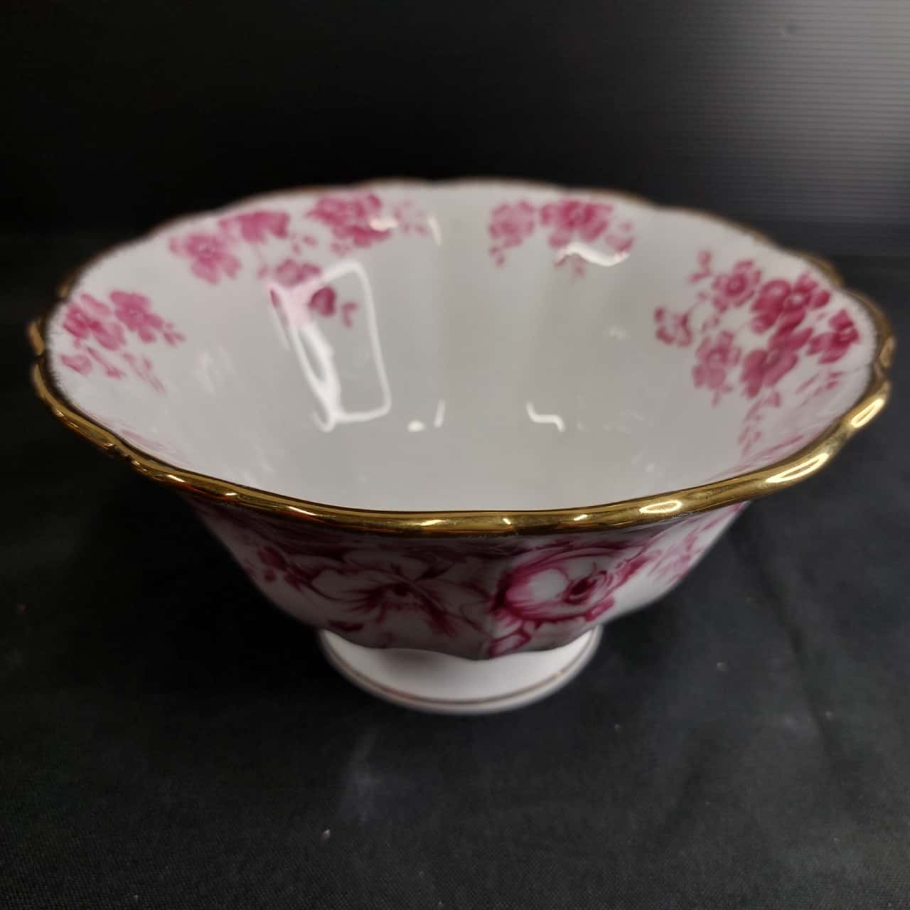 Royal Albert paradise Red footed bowl.
