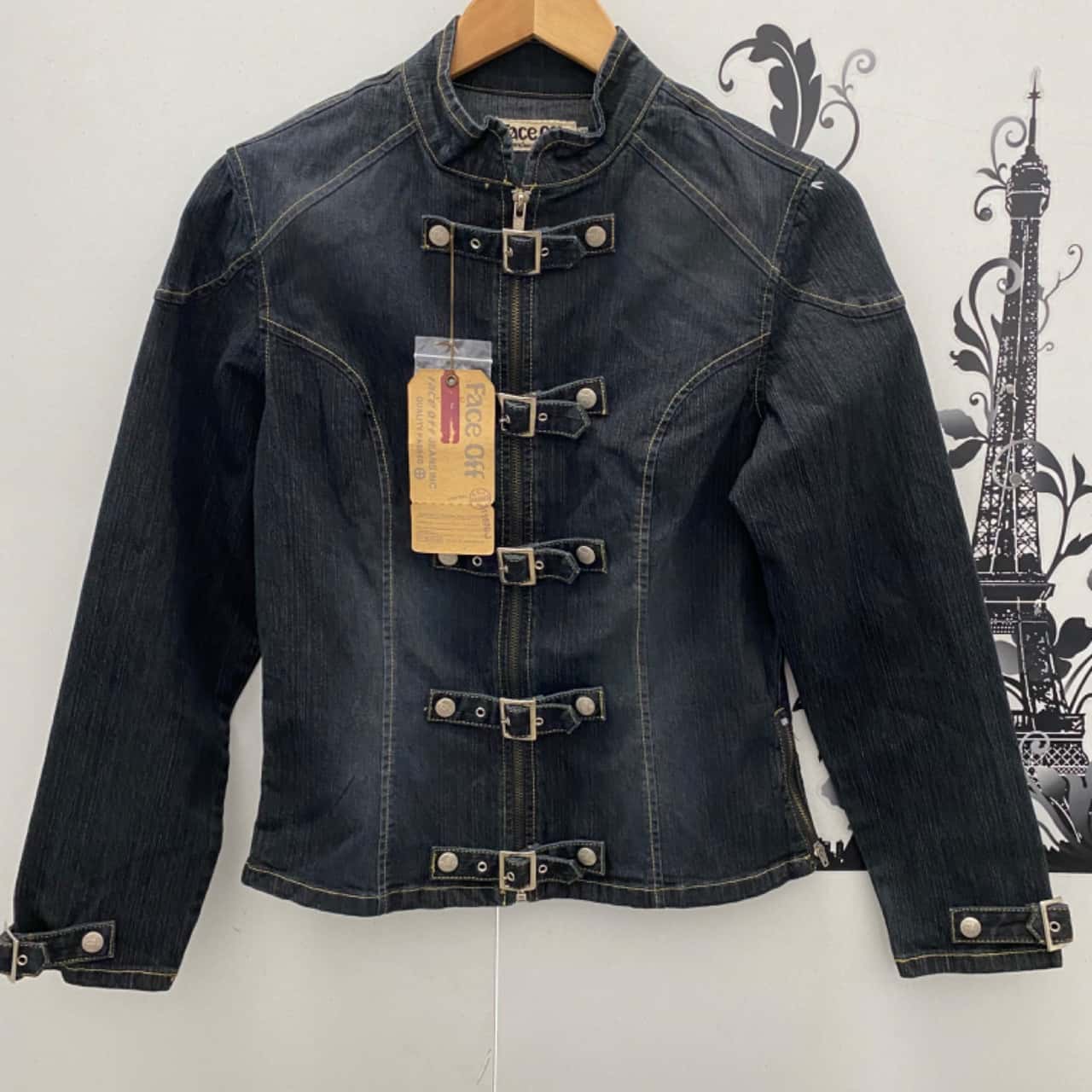 Womens FACE OFF Denim Buckle Jacket Brand New(s)