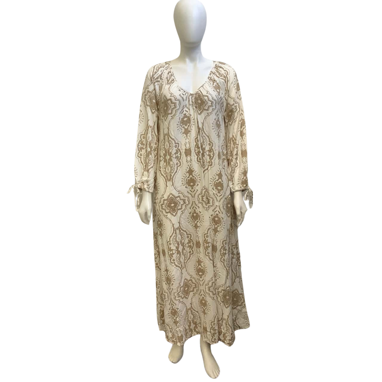 Brand New Serafina Womens Size S-M Oat Hampton Raglan Maxi Dress