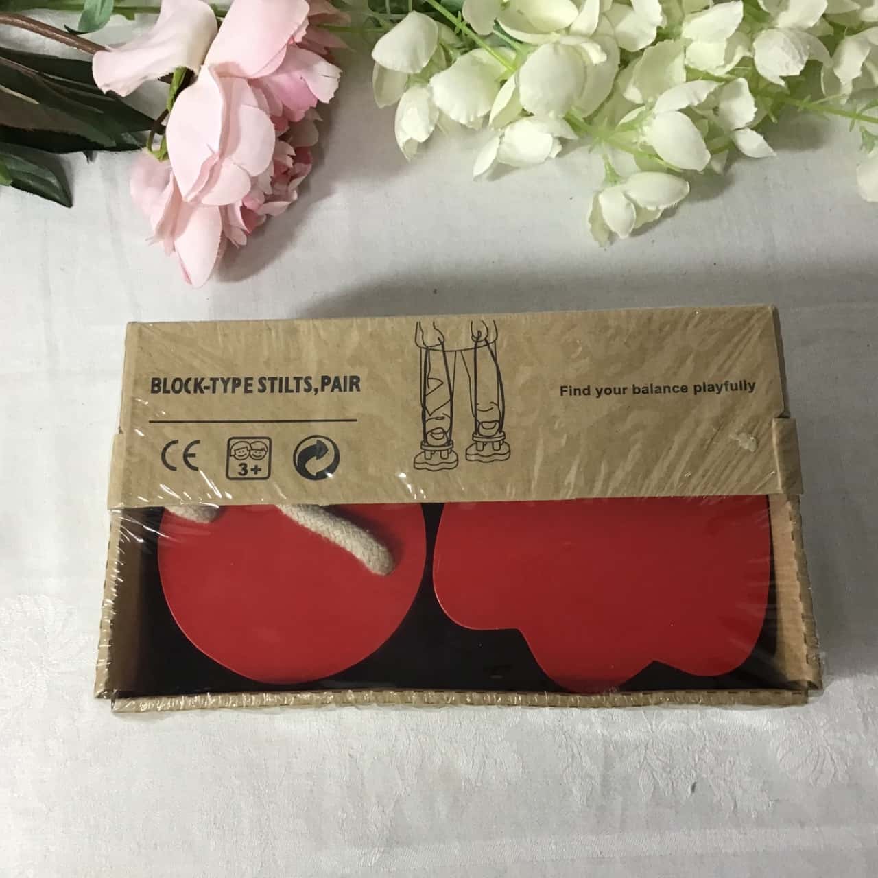 Kaper Kidz Pair of Red Block Type Stilts (new)(s)