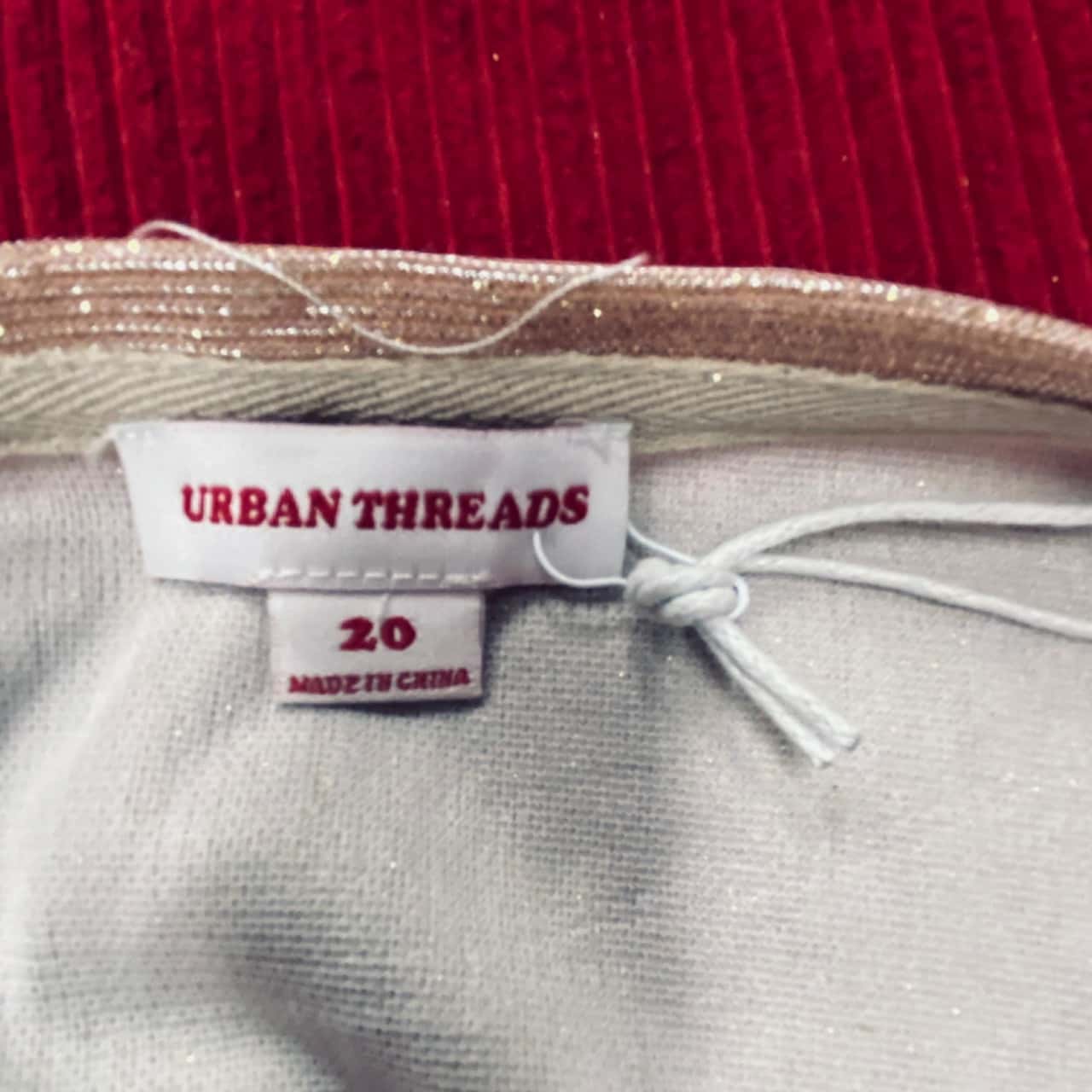 Urban Threads Womens Size 20 Beige / Gold