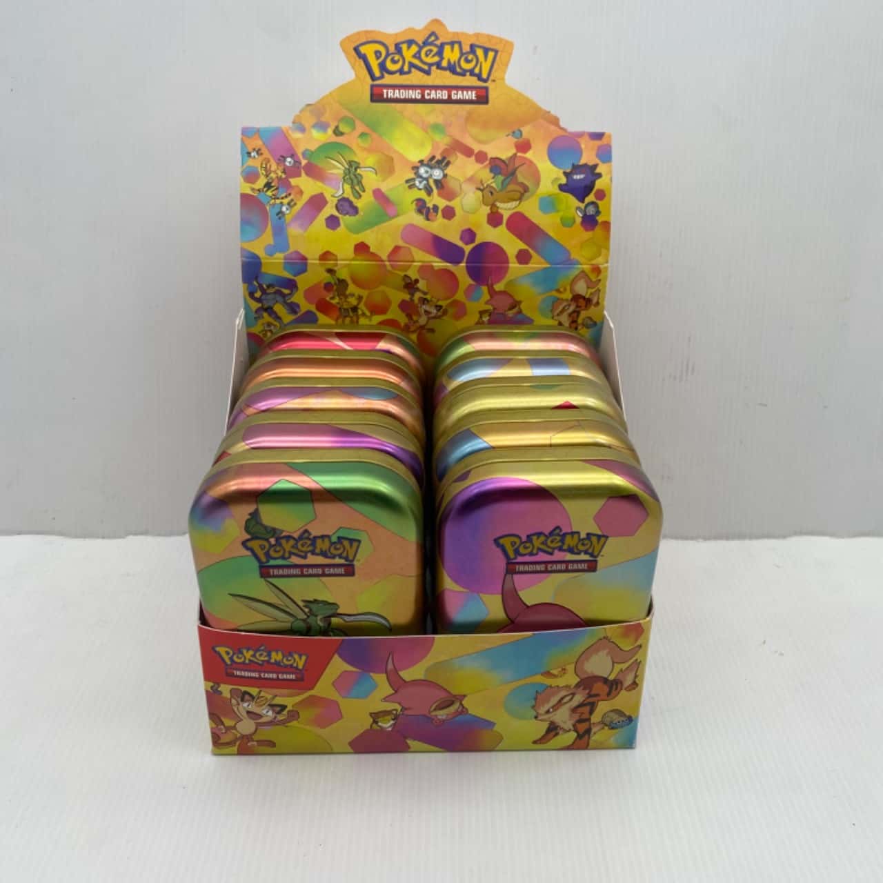 Pokémon Mew 151 Mini tin display, Opened with tins and cards(s)