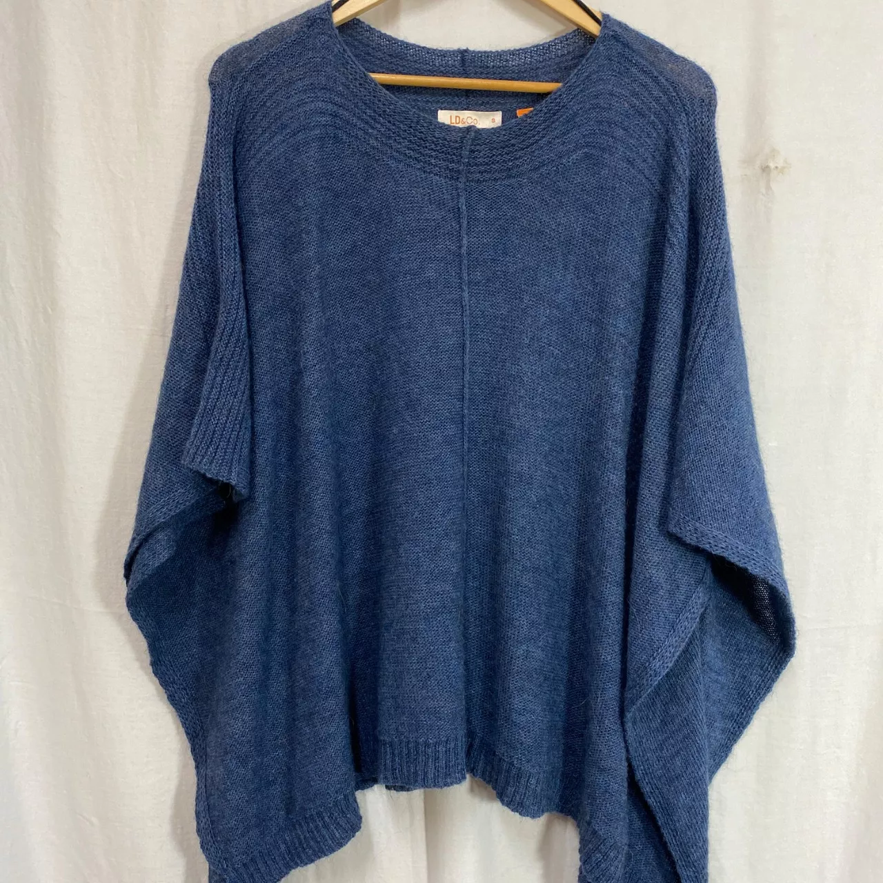 Womens Size S Poncho Blue - Used Good | Salvos Stores