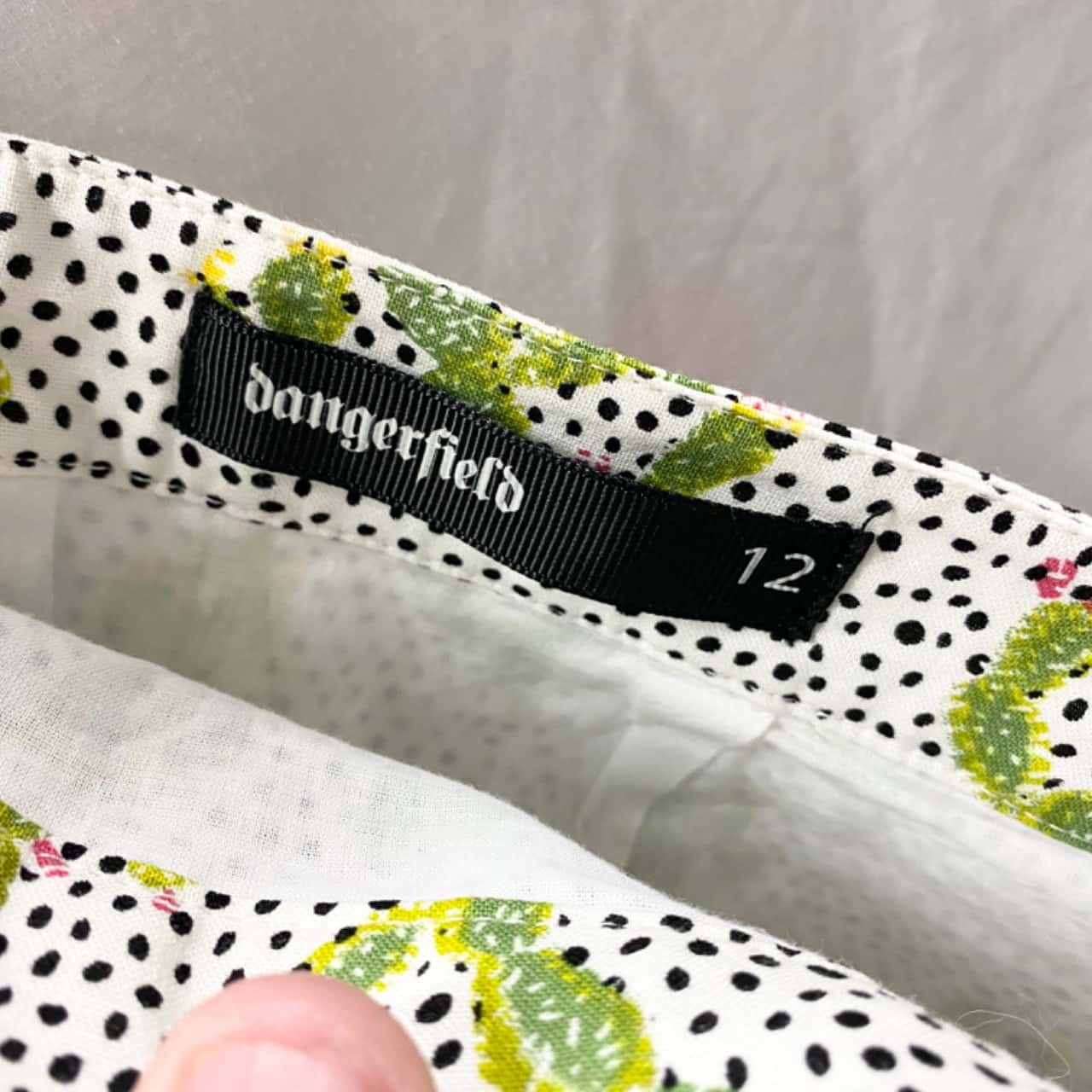 Dangerfield Cactus print Size 12 mini skirt -so cute