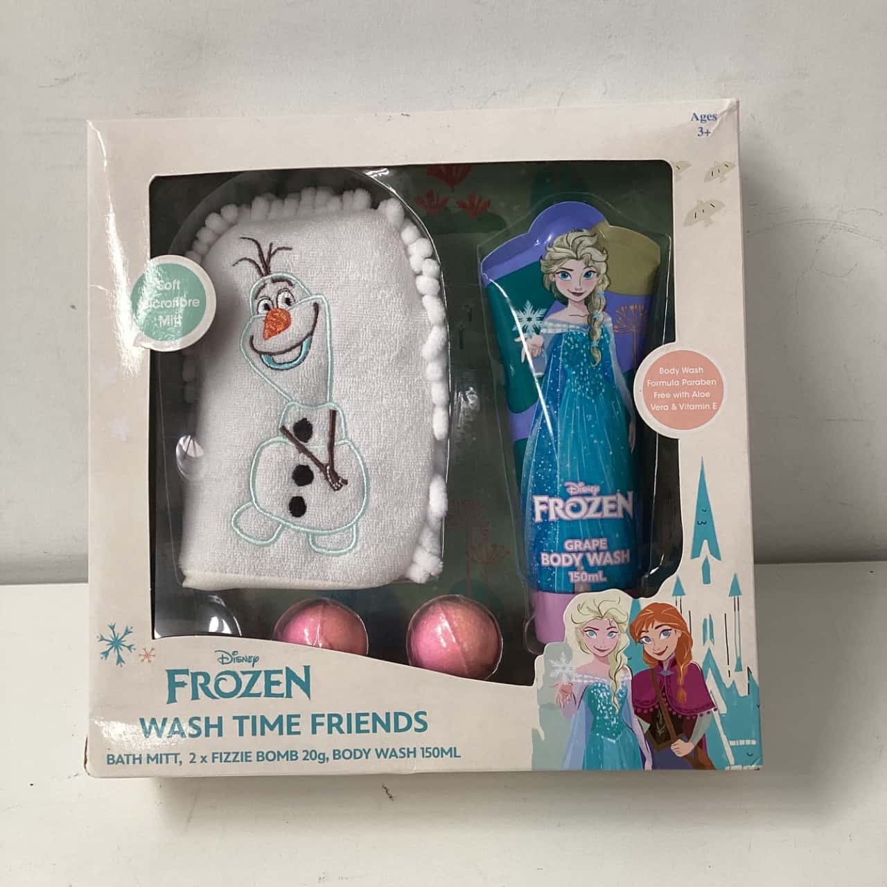 Disney Frozen wash time bath gift set