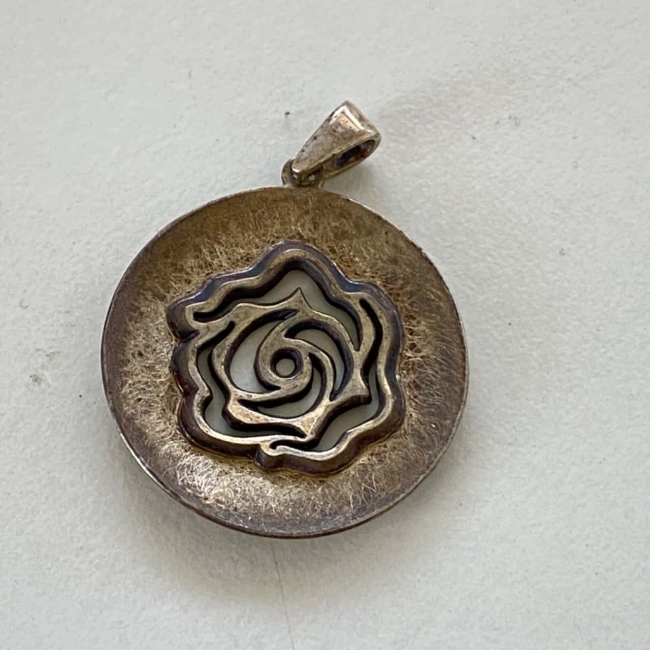 925 Sterling Silver Rose Pendant Necklace(s)