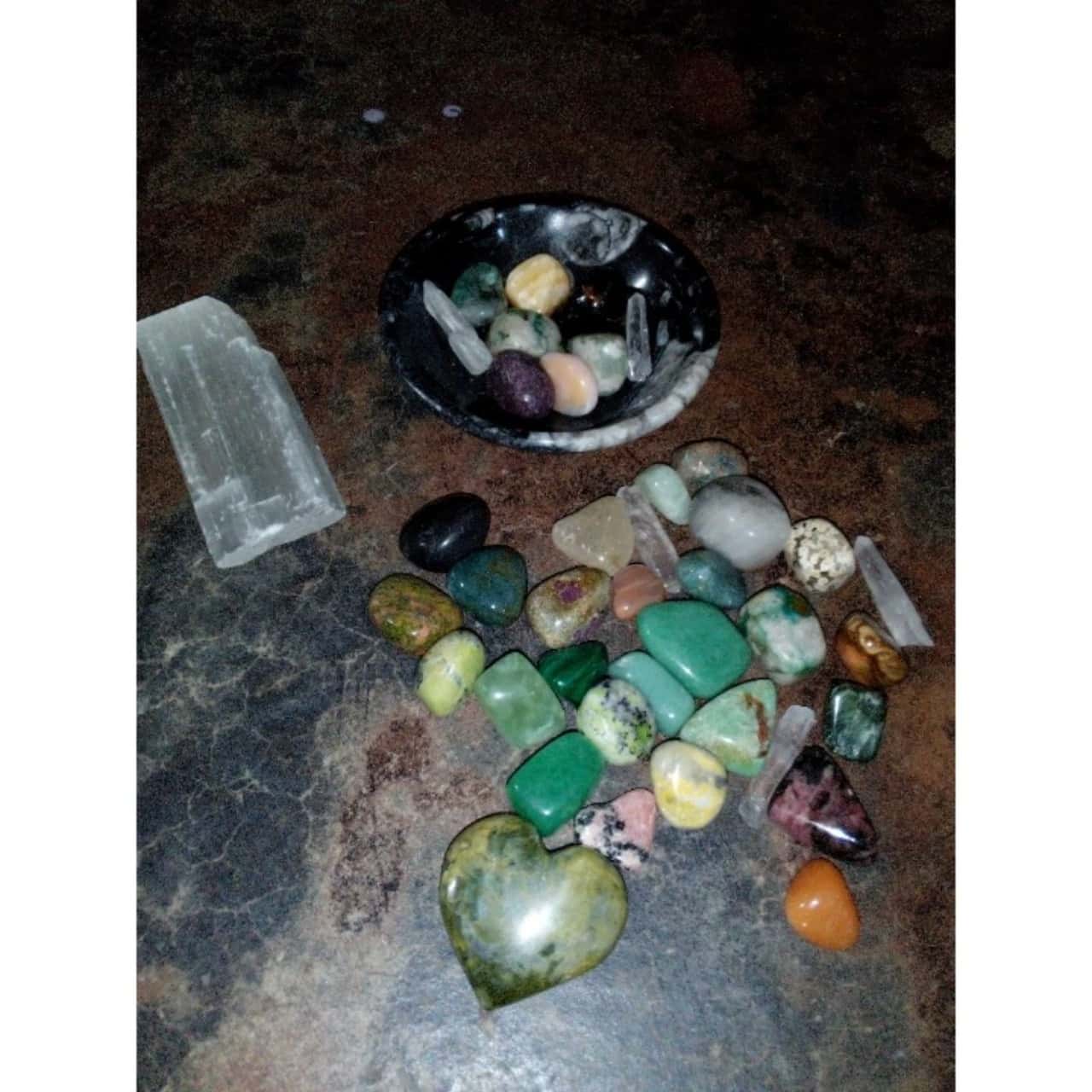 Assorted Polished Rocks etc. with Bowl(s)