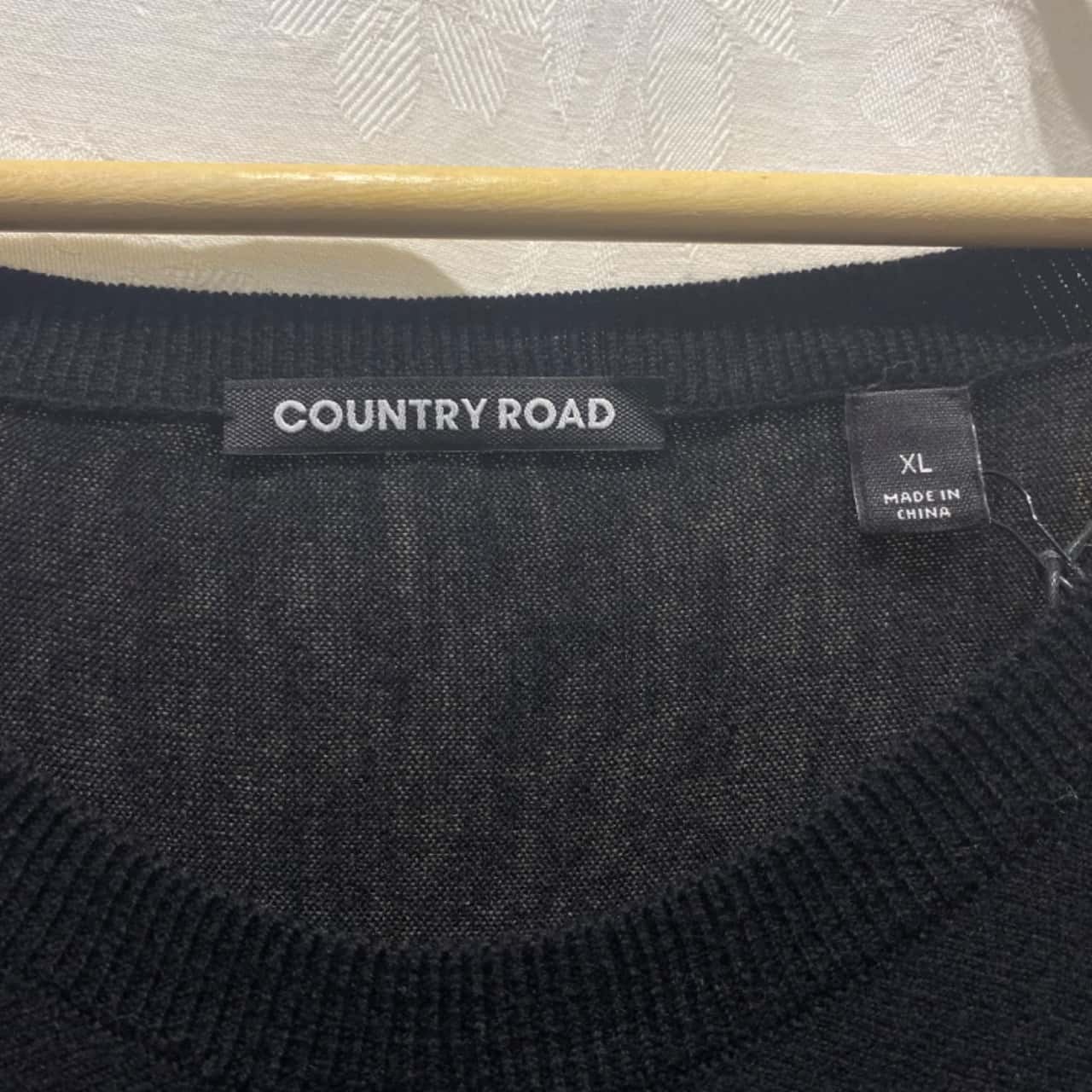 Country Road Womens Size XL Short Sleeve Black