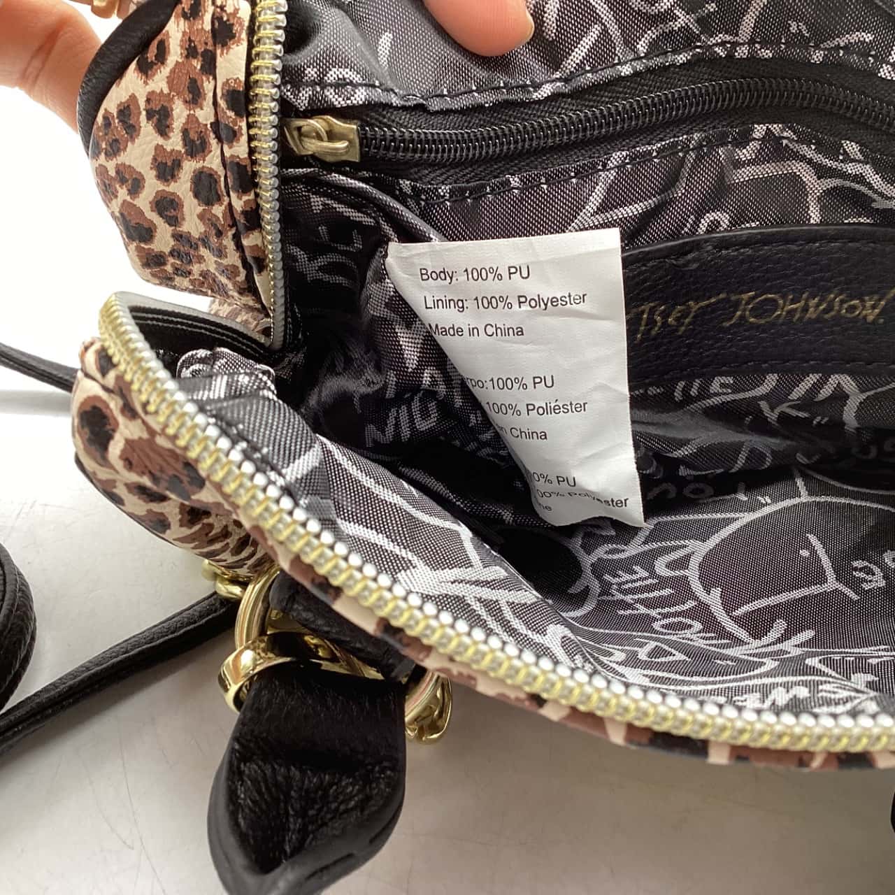 Betsey Johnson Leopard Print Mini Handbag