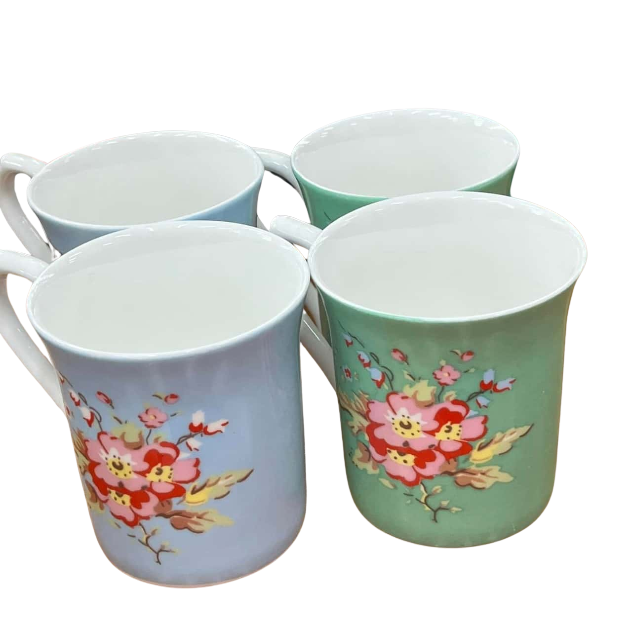 Cath Kidston Queen's Set 4 cups - Fine Bone China