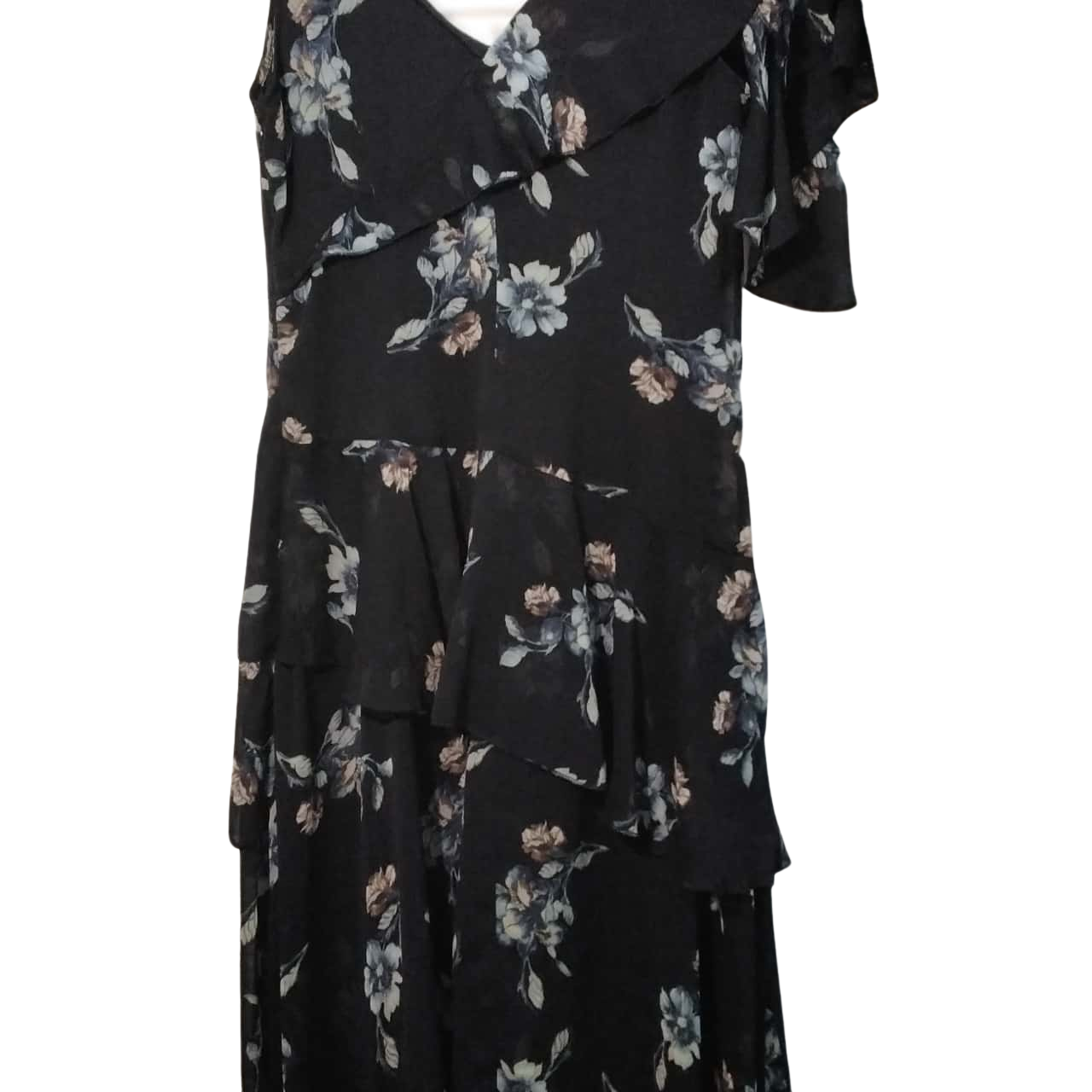 Dotti Womens Size 10 Floral Dress Black RRP $79.95(s)