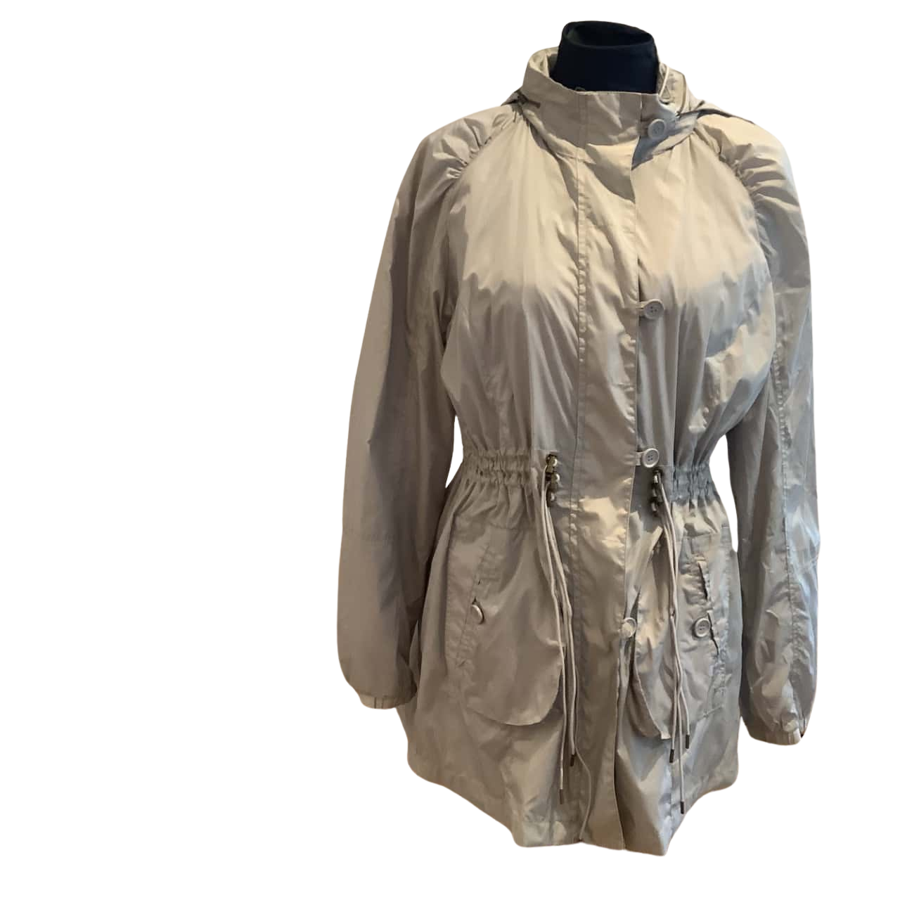 Witchery. Light Grey Lined Raincoat. Size L (s) - Used Very Good ...