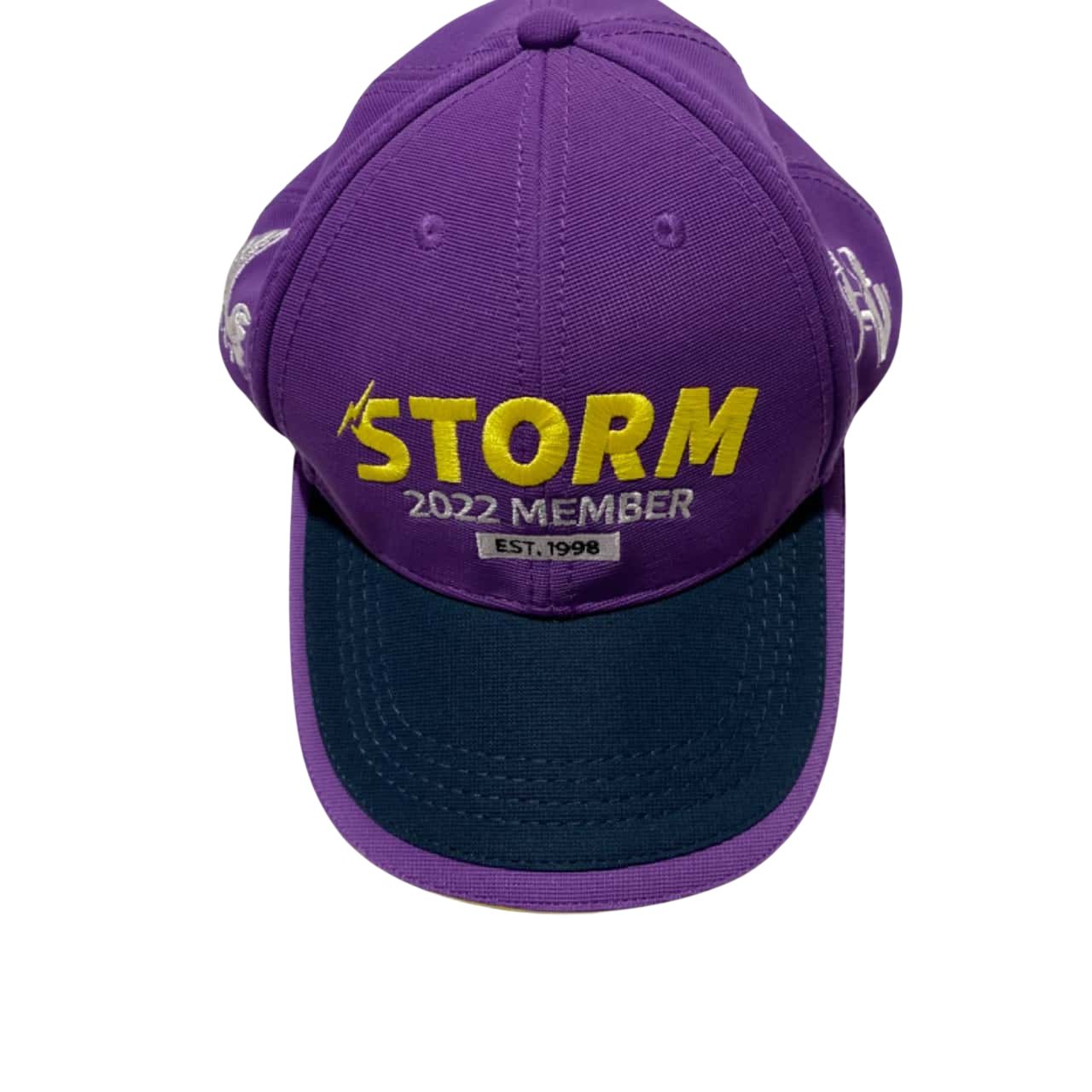 NRL Melbourne Storm 2022 Member Cap Castore Red Zed One Size Purple/Navy
