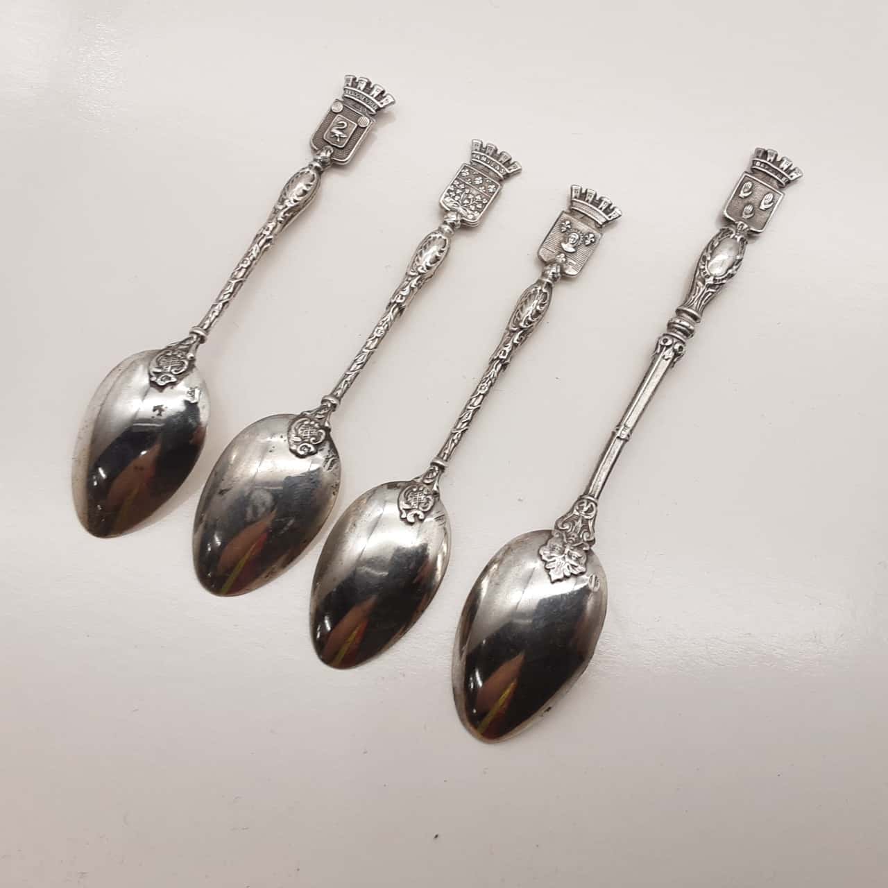 Four Vintage Dutch Hallmarked Silver Spoons (s)