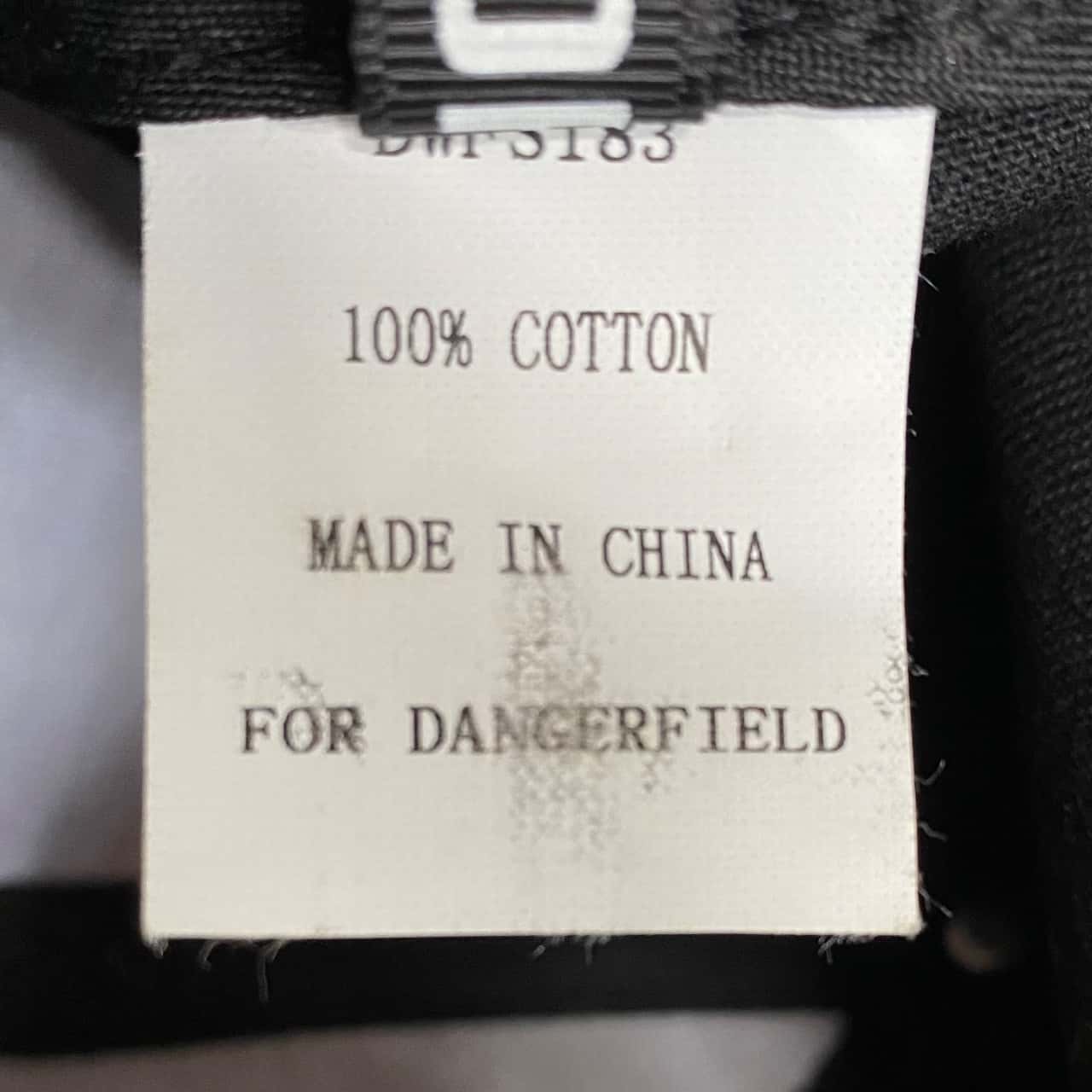 Dangerfield Black Embroidered Rainbow Cap