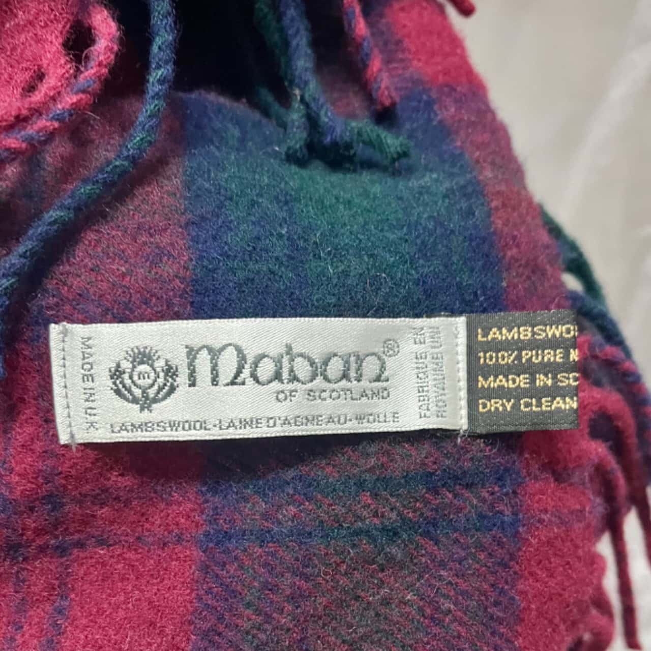 Maybon of Scotland 100% Pure New Lambswool Tartan Scarf (s)