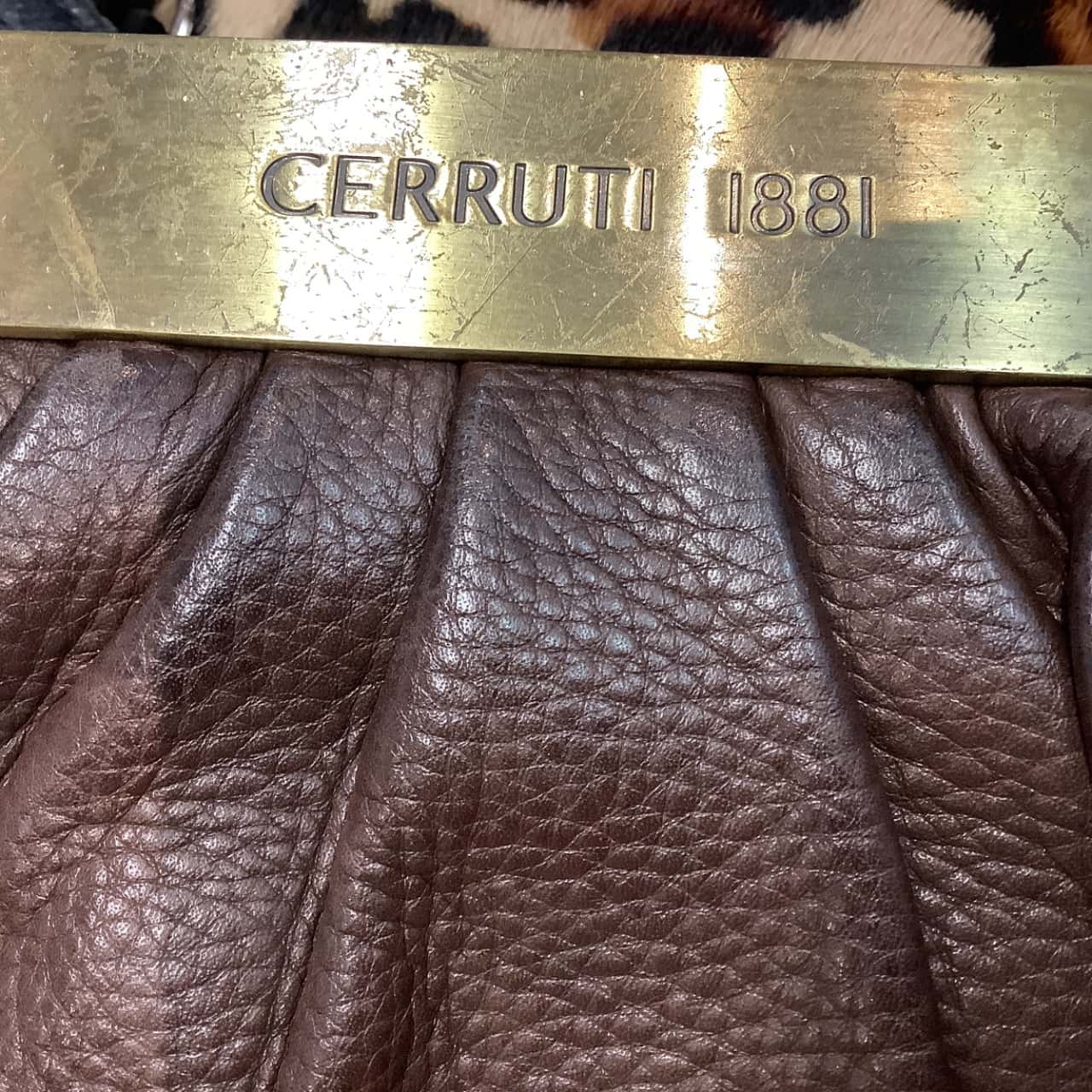 CERRUTI 1881 Womens Two Straps Handbag Dark Brown (s)