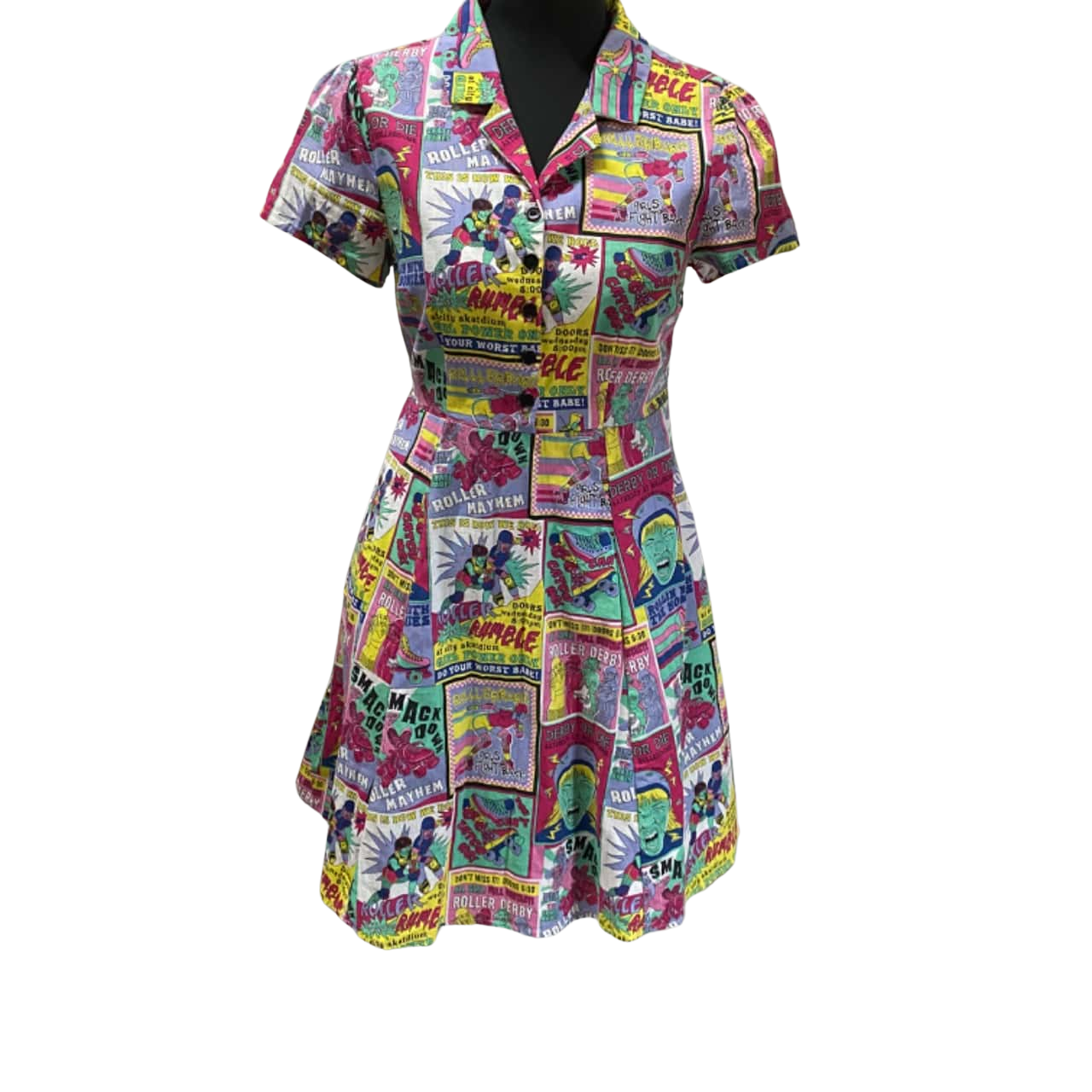 Revival Multicolored Comic Dress Size 8(s)