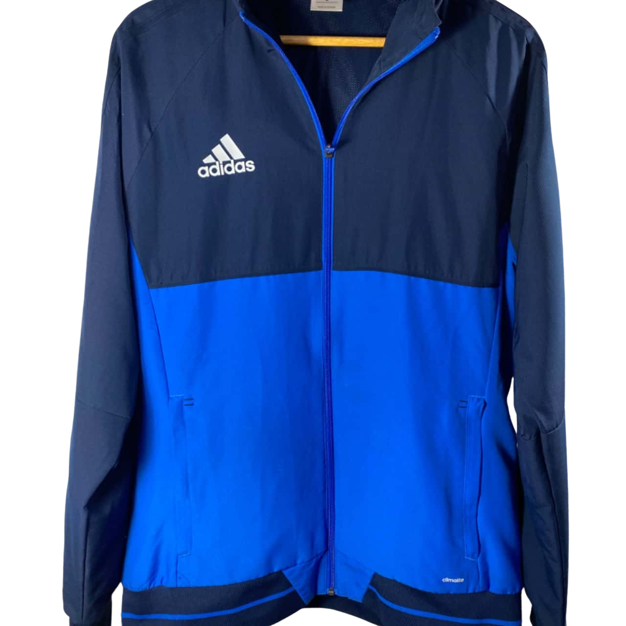Adidas Mens Size L Performance Jacket Blue (s)