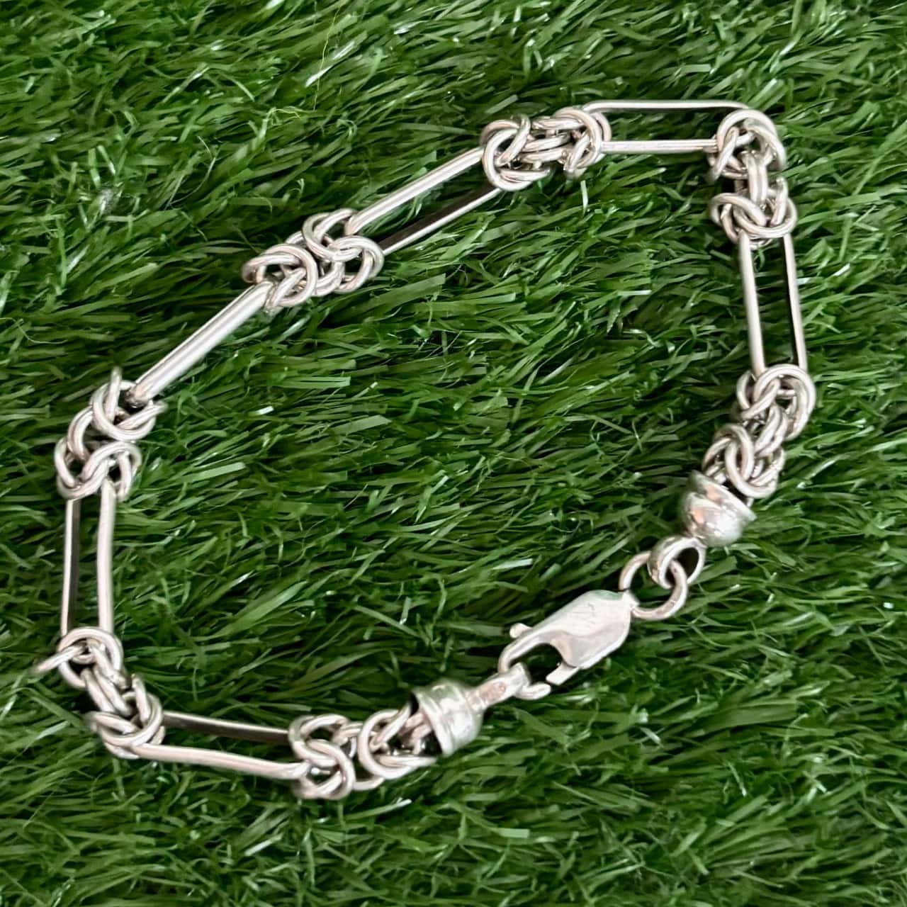 Silver Double Linked Bracelet (Stamped 925)(s)