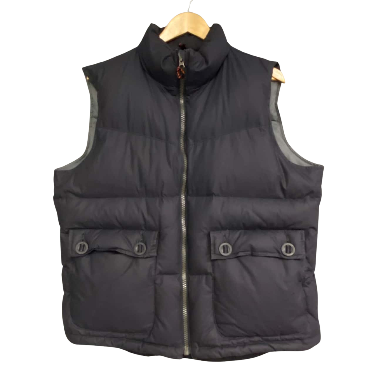 Nigel Cabourn Utility Mens Size L Front Zipper / Vests Grey (s)