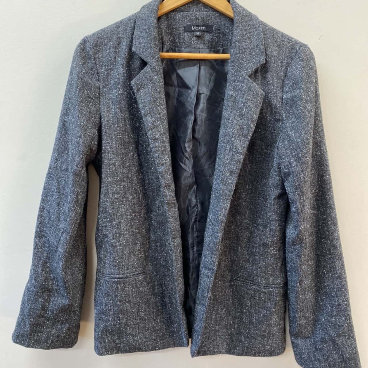 Maxim Women's Jacket Size M Grey (s)