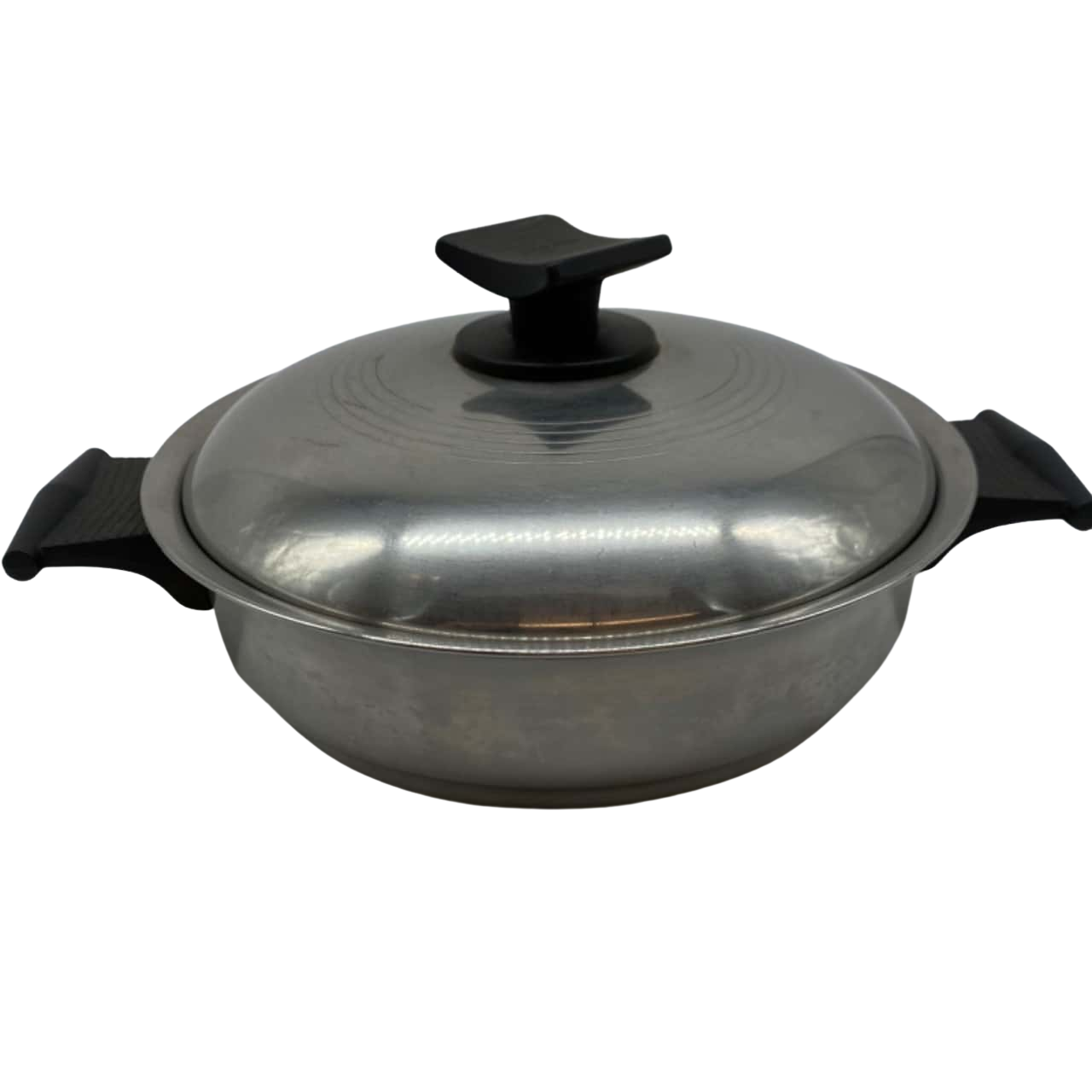 Retro 1970s Rena Ware 3 ply Casserole with Lid 18 cm across(s)